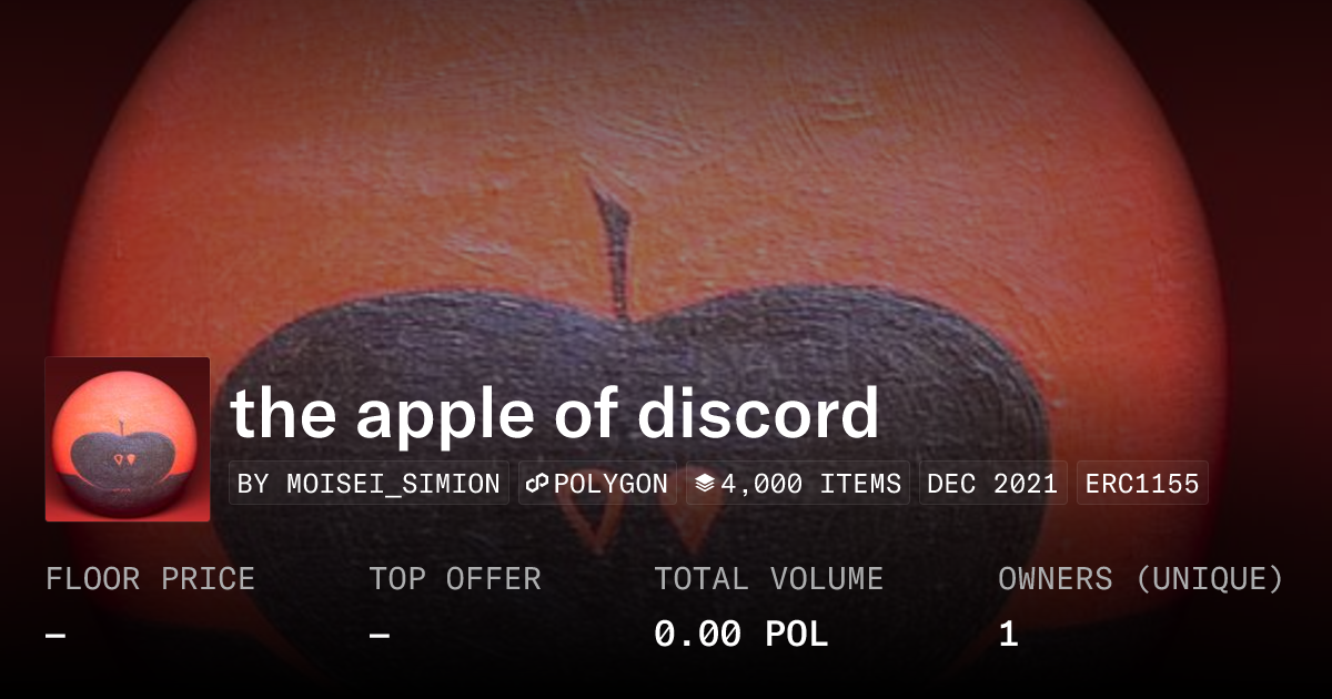 the apple of discord - Collection | OpenSea