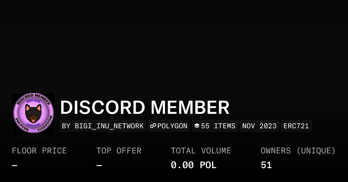 DISCORD MEMBER - Collection | OpenSea