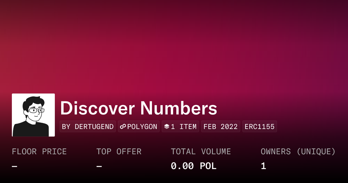 Discover Numbers - Collection | OpenSea