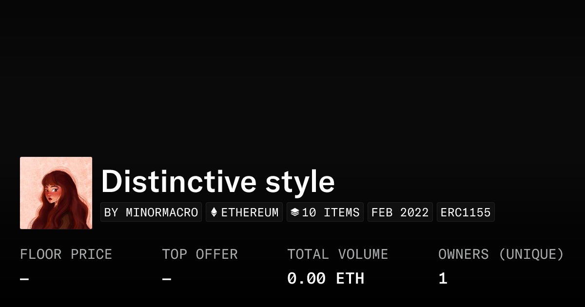 Distinctive style - Collection | OpenSea