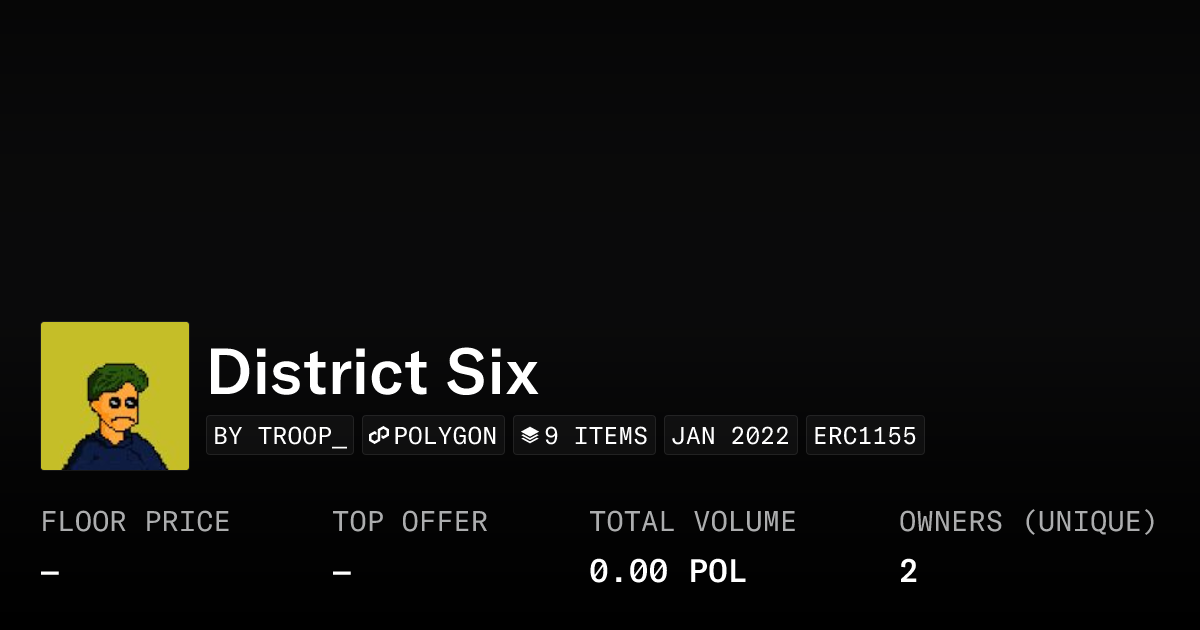 District Six - Collection | OpenSea