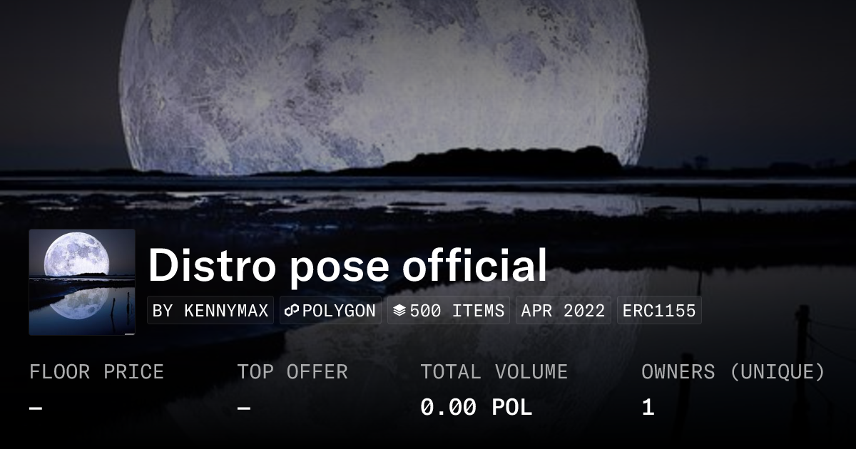 Distro pose official - Collection | OpenSea