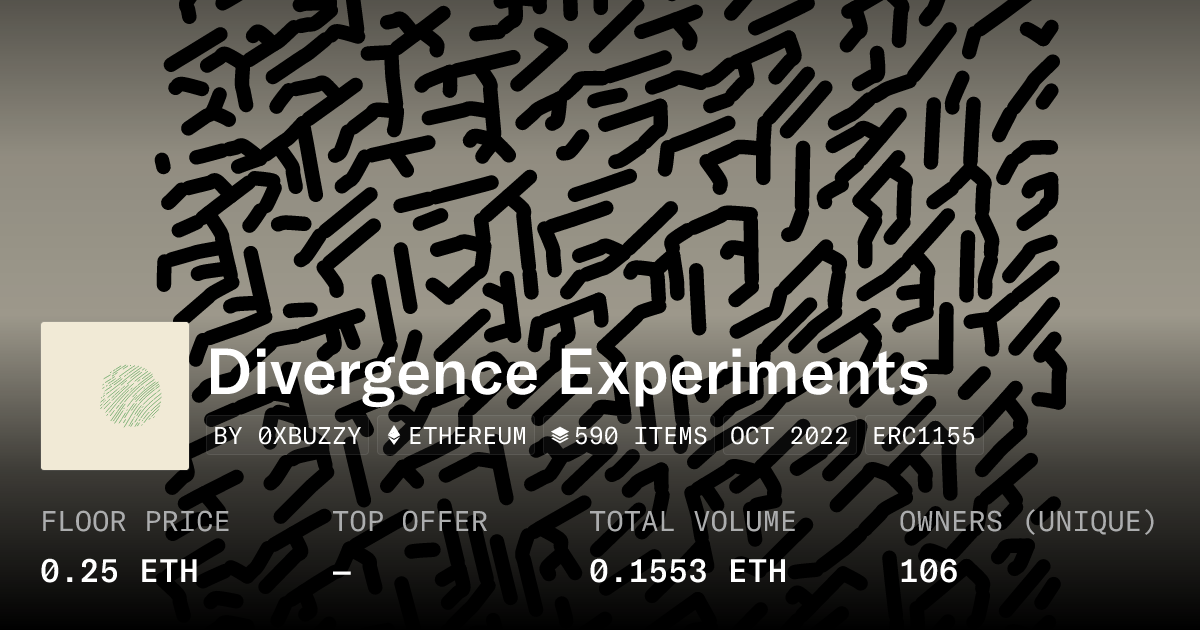 Divergence Experiments - Collection | OpenSea
