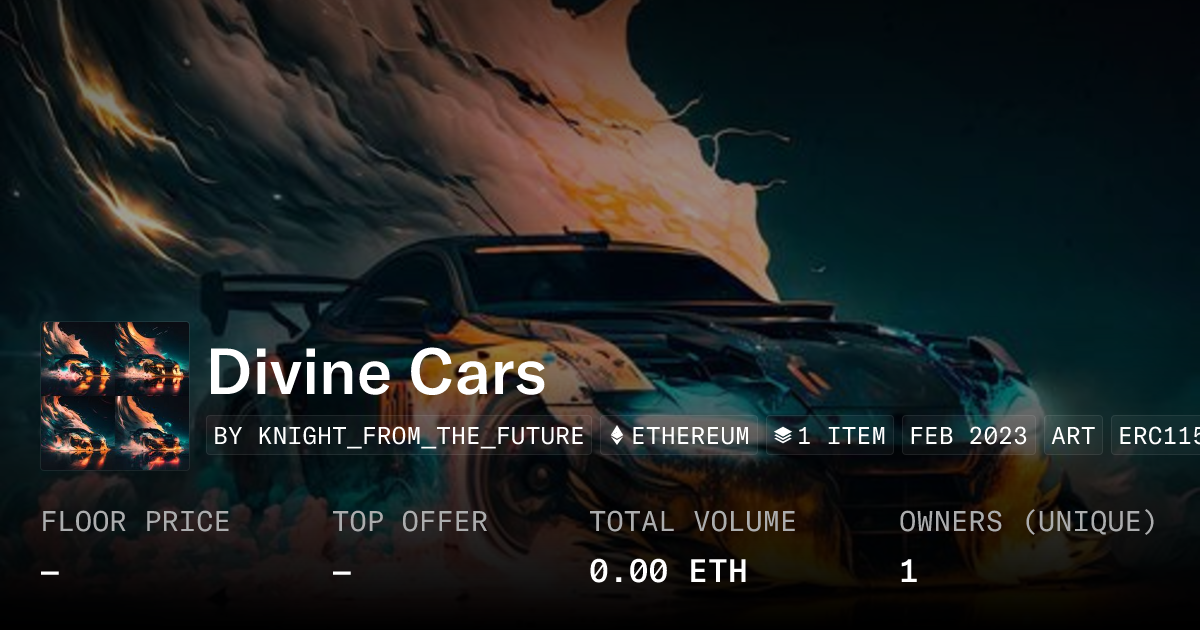 Divine Cars - Collection | OpenSea