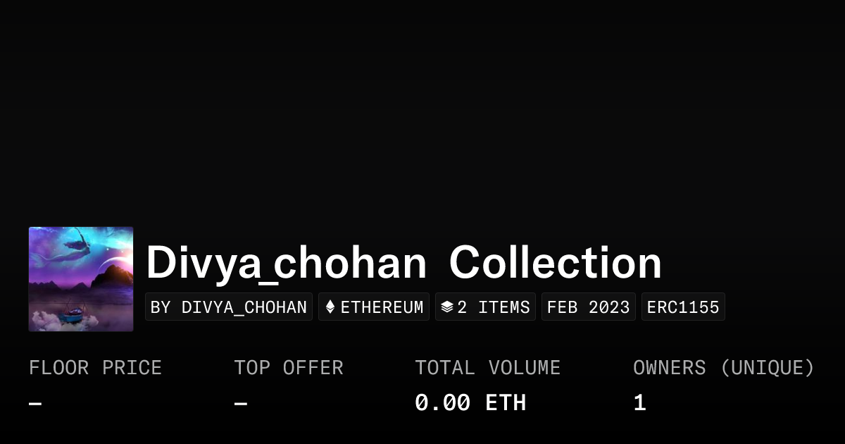 Divya_chohan Collection - Collection | OpenSea