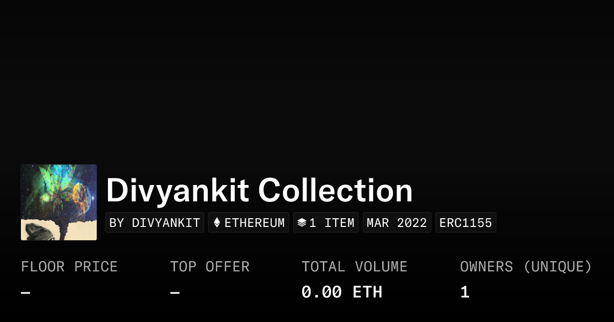 Divyankit Collection - Collection | OpenSea