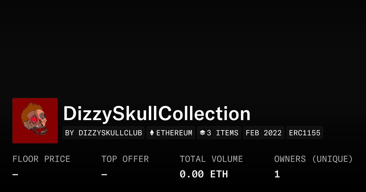 DizzySkullCollection - Collection | OpenSea
