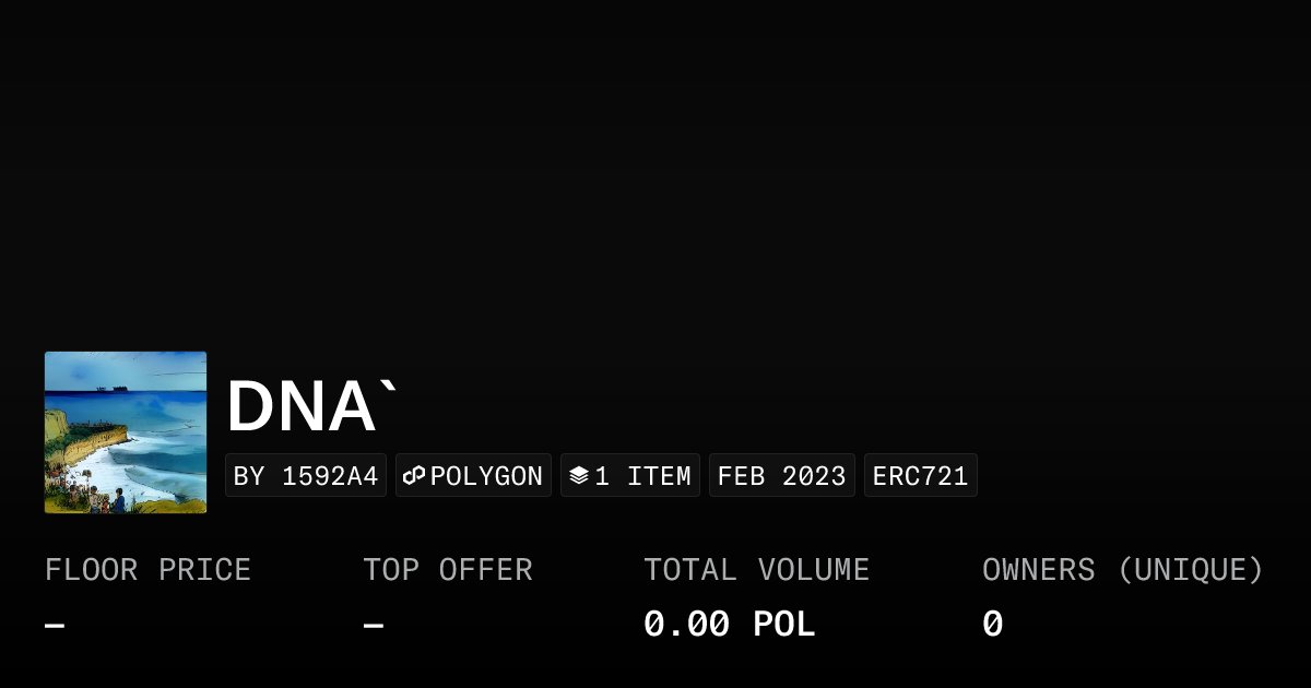 DNA` - Collection | OpenSea