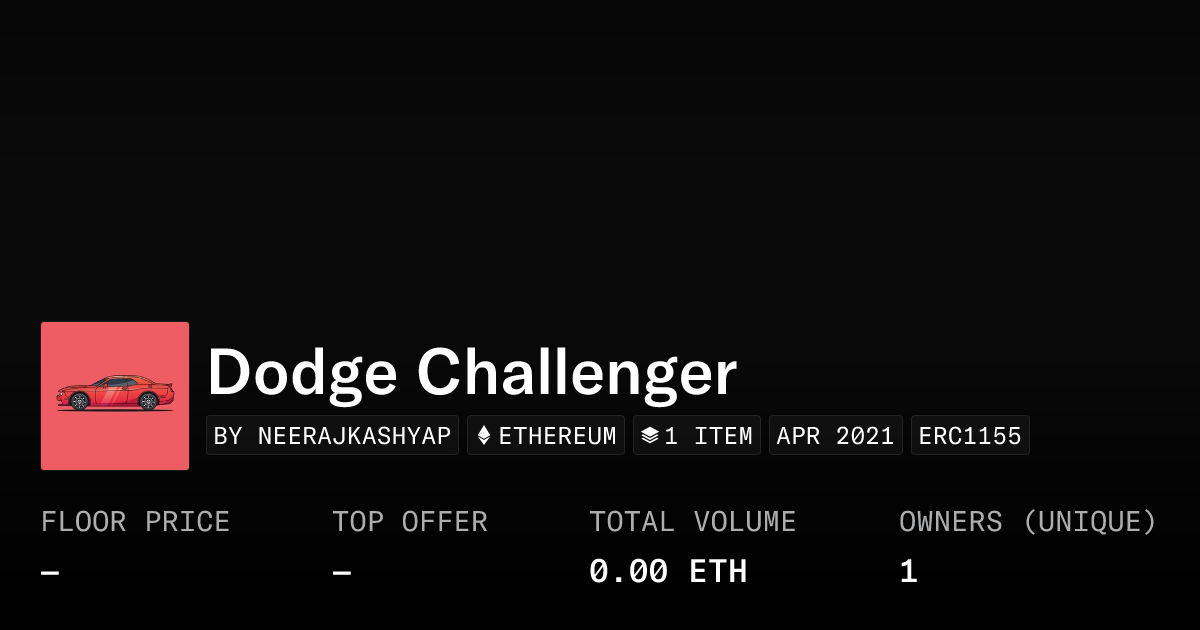 Dodge Challenger - Collection | OpenSea