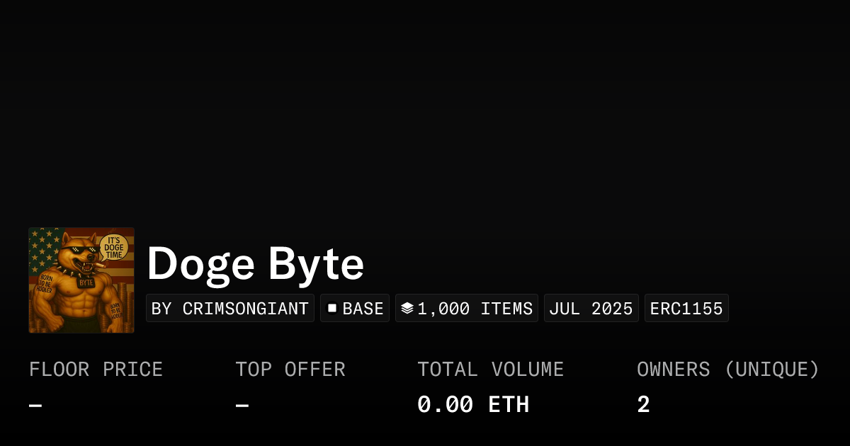 Doge Byte - Collection | OpenSea