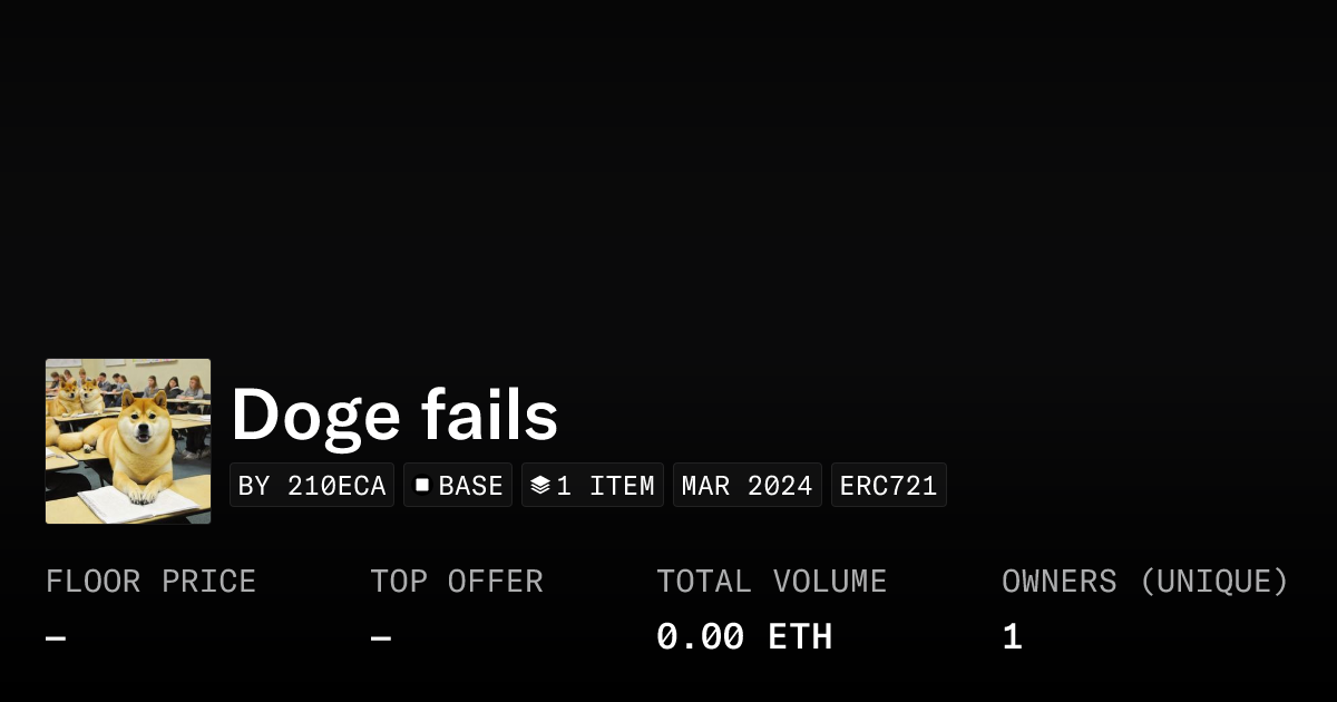 Doge fails - Collection | OpenSea