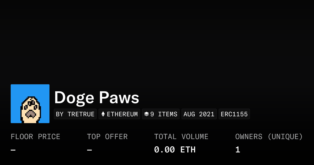 Doge Paws - Collection | OpenSea