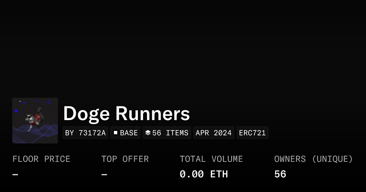 Doge Runners - Collection | OpenSea