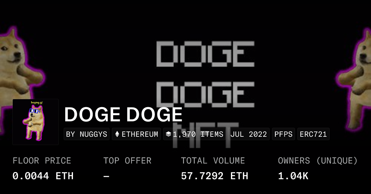 DOGE DOGE - Collection | OpenSea