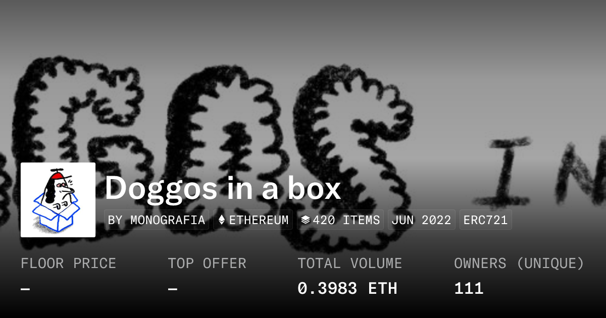 Doggos in a box - Collection | OpenSea