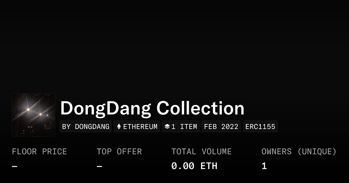 DongDang Collection - Collection | OpenSea