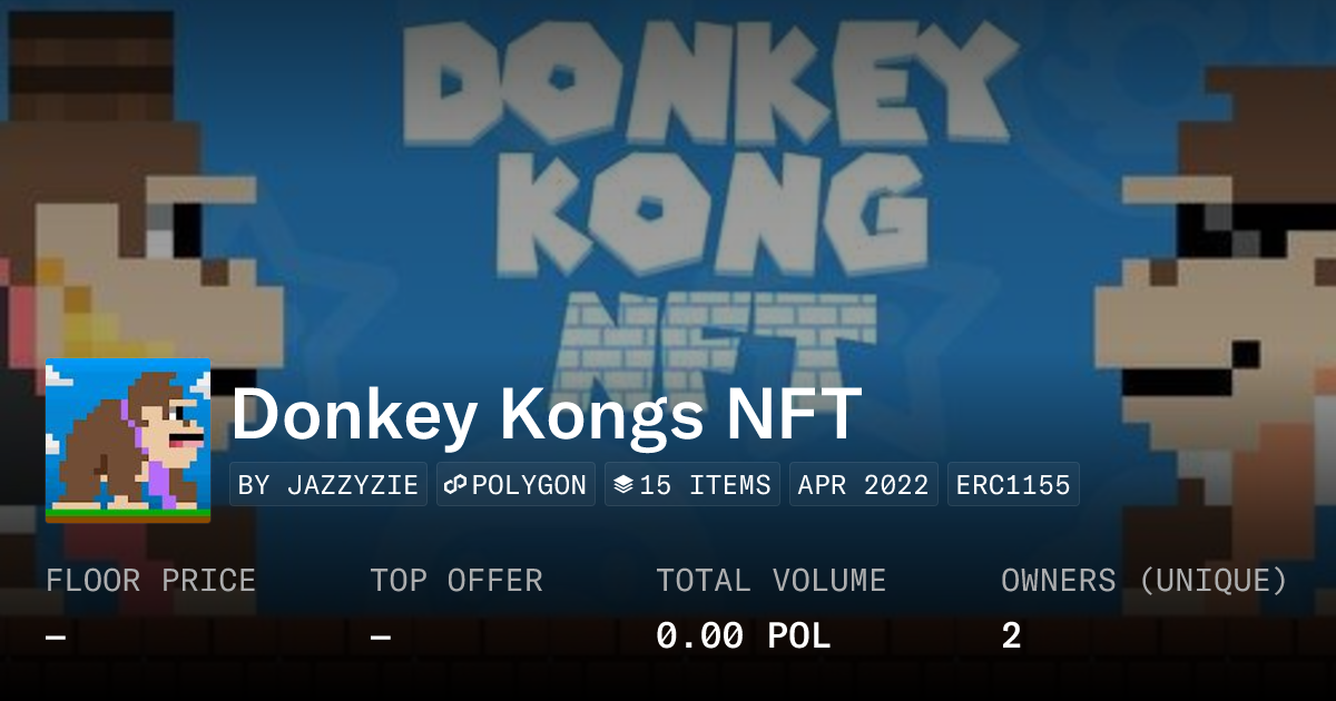 Donkey Kongs NFT - Collection | OpenSea