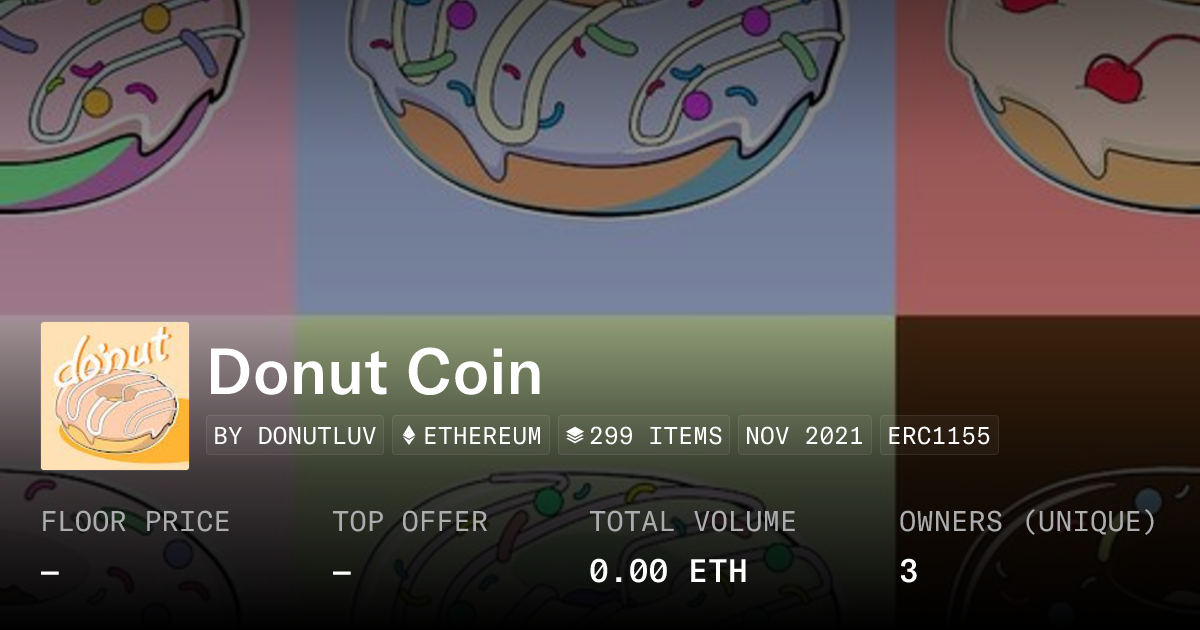 Donut Coin - Collection | OpenSea