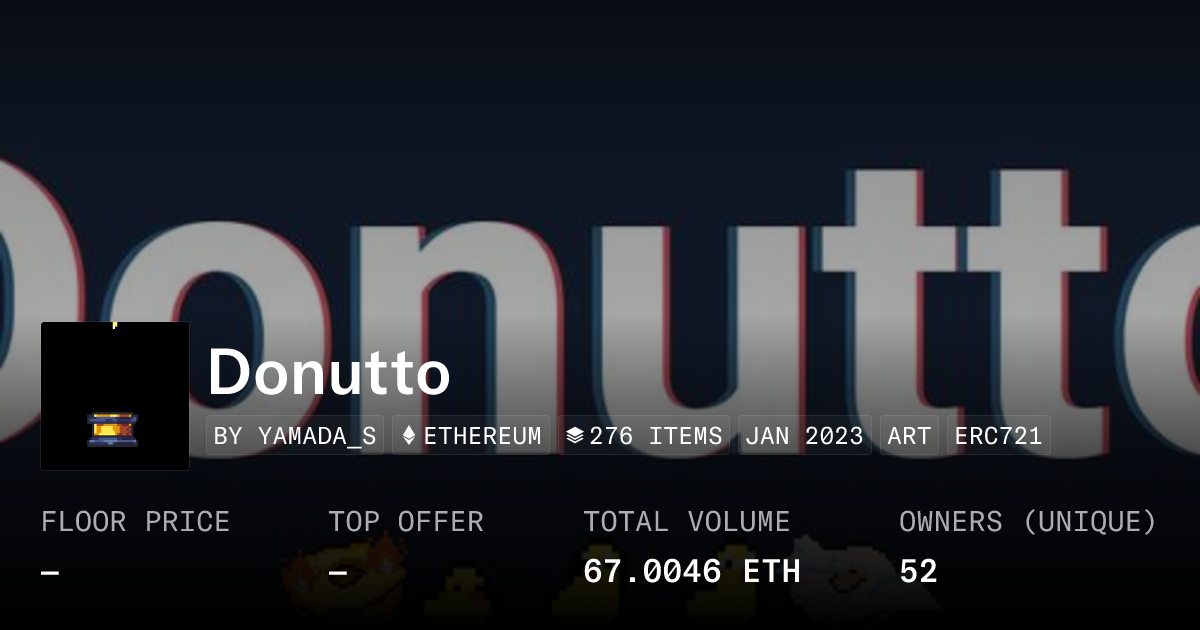 Donutto - Collection | OpenSea