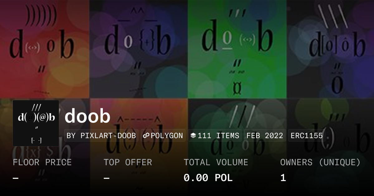 doob - Collection | OpenSea