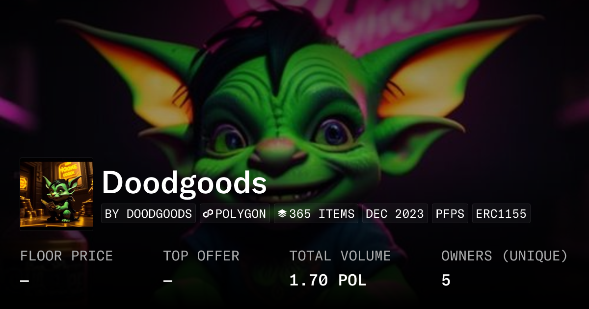 Doodgoods - Collection | OpenSea