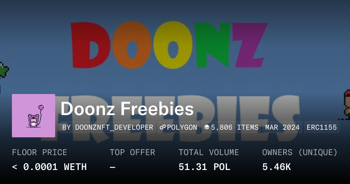 Doonz Freebies - Collection | OpenSea