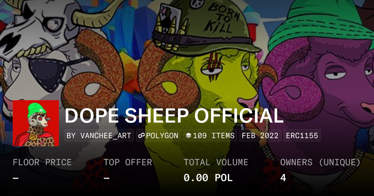 DOPE SHEEP OFFICIAL - Collection | OpenSea