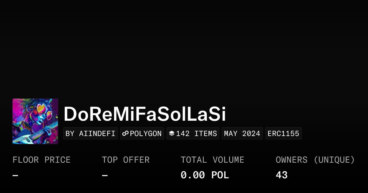 DoReMiFaSolLaSi - Collection | OpenSea