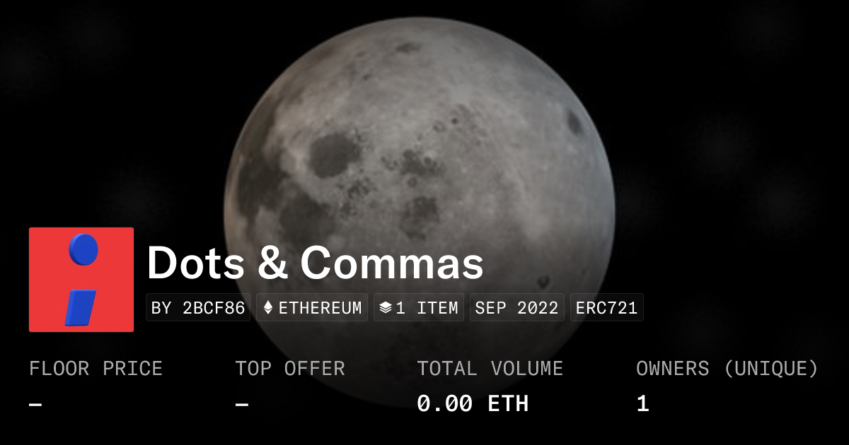 Dots & Commas - Collection | OpenSea