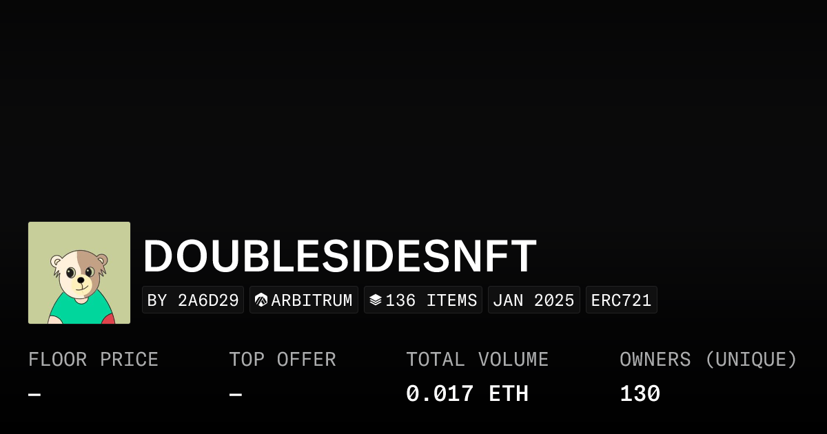 DOUBLESIDESNFT - Collection | OpenSea