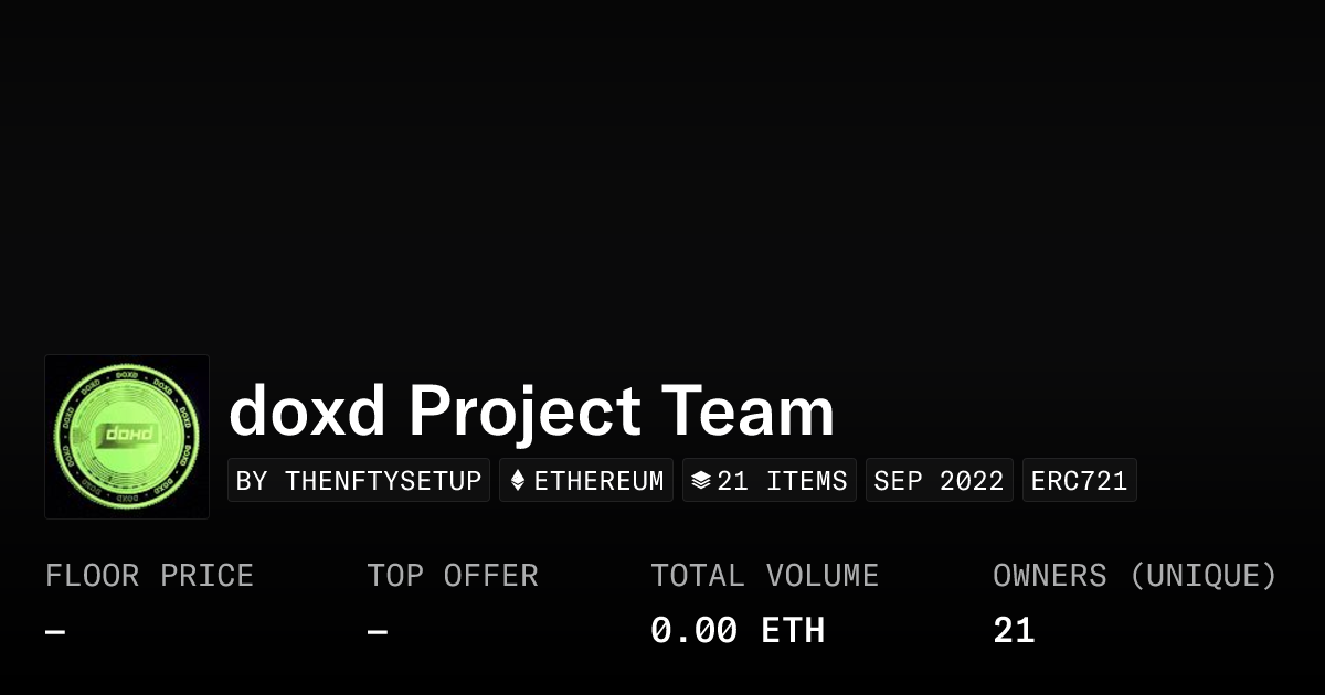 doxd Project Team - Collection | OpenSea