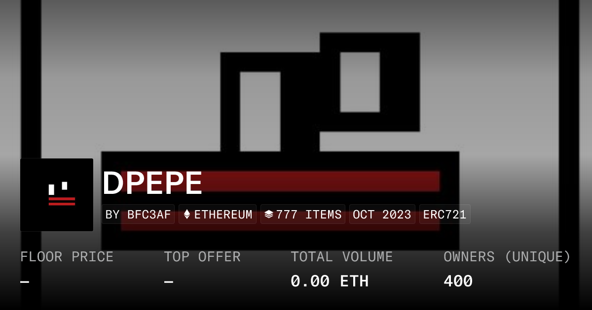 DPEPE - Collection | OpenSea
