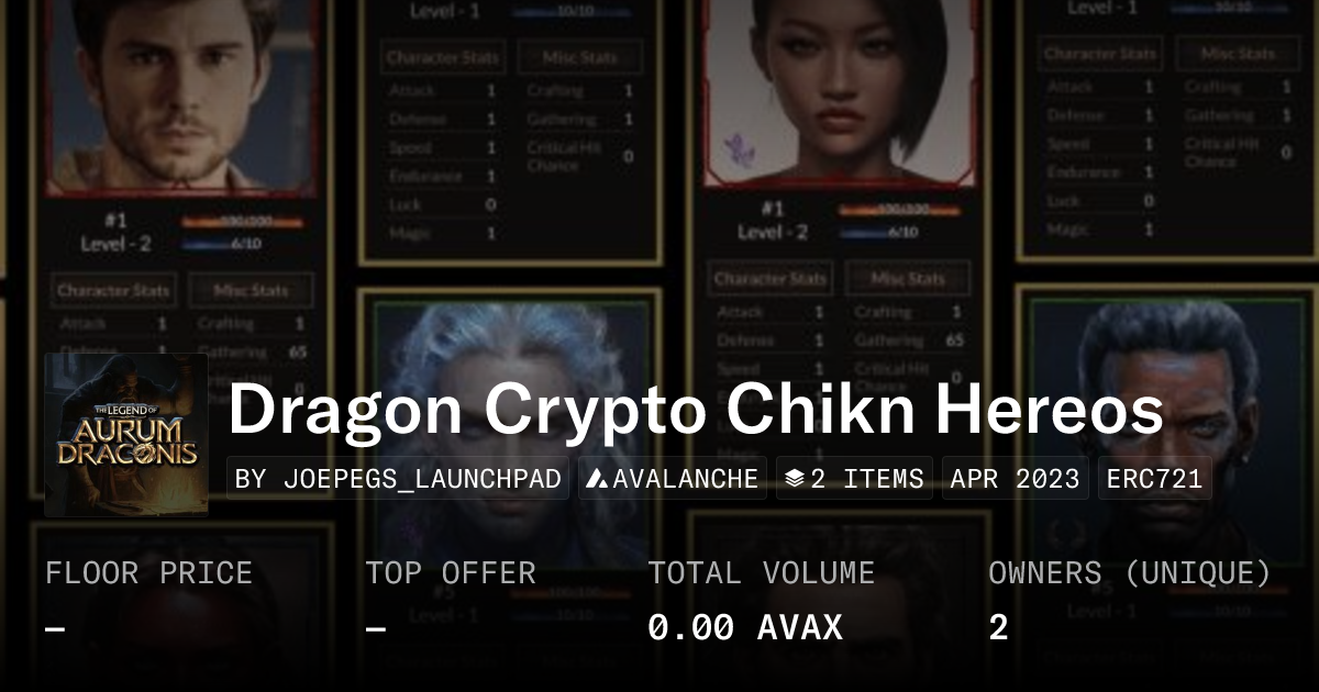 Dragon Crypto Chikn Hereos - Collection | OpenSea