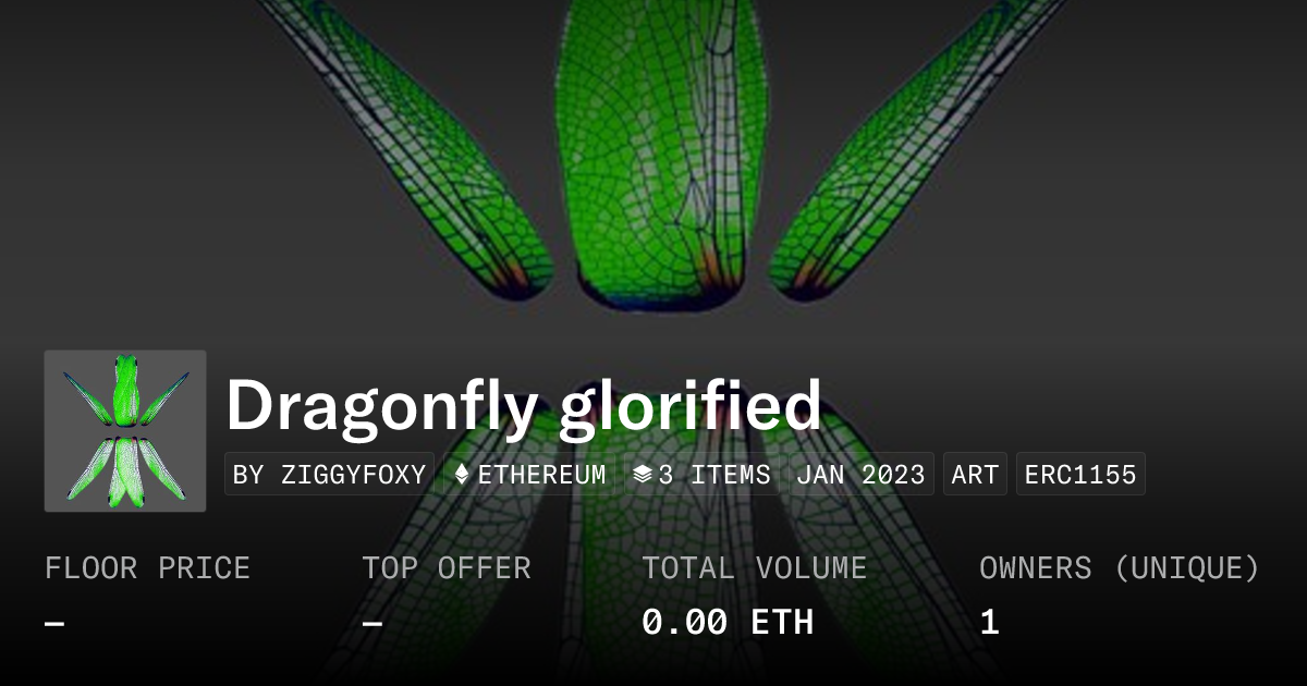 Dragonfly glorified - Collection | OpenSea