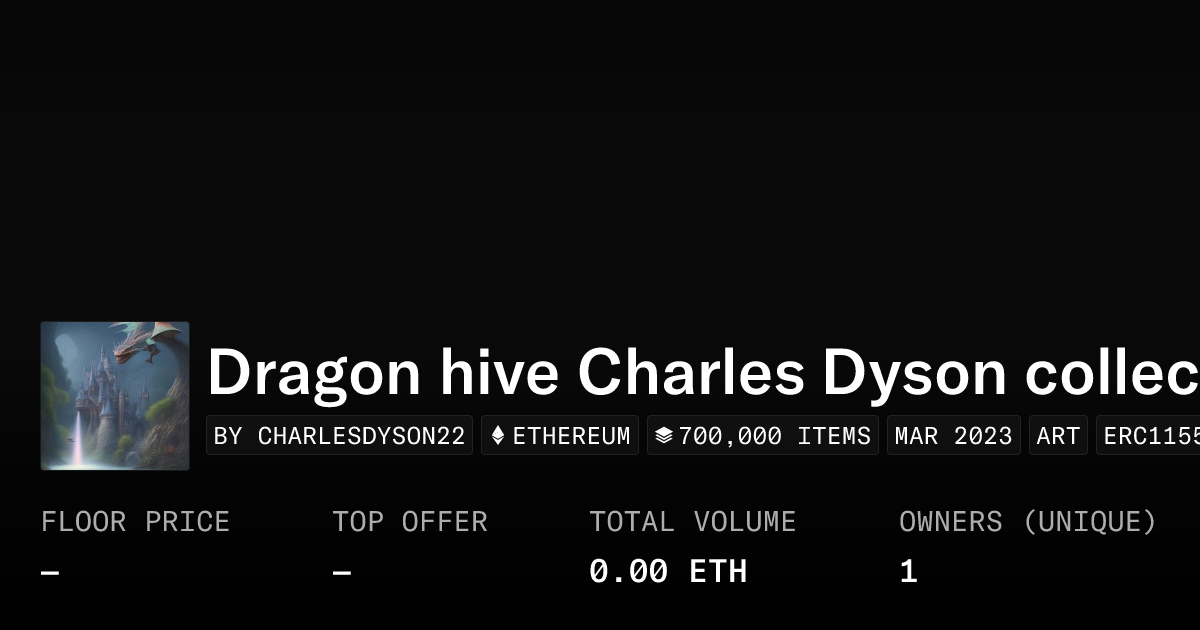 Dragon hive Charles Dyson collection - Collection | OpenSea