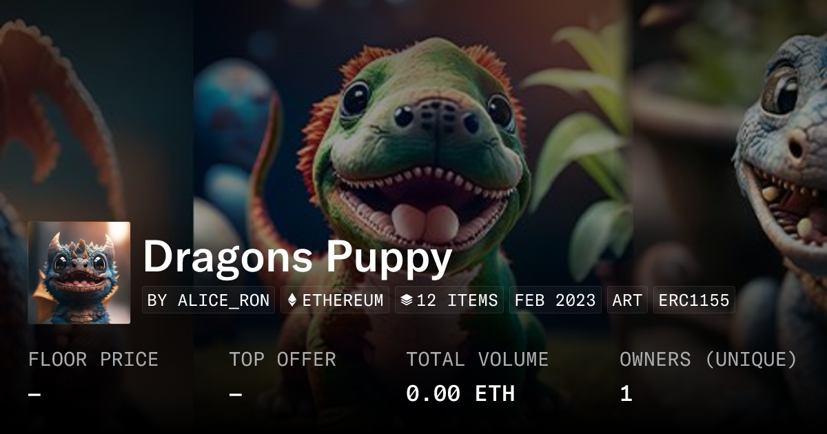 Dragons Puppy - Collection | OpenSea