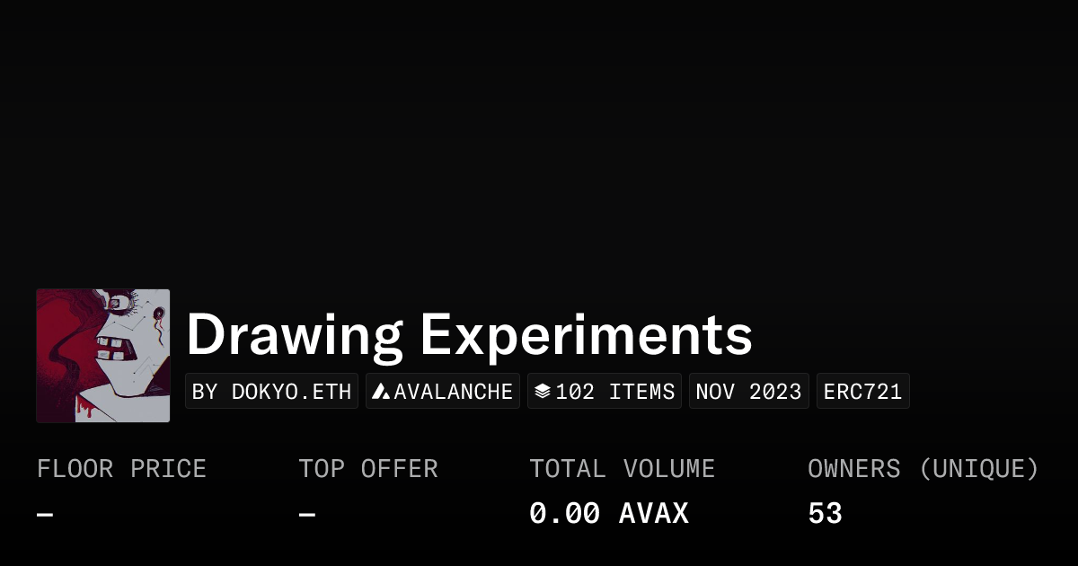 Drawing Experiments - Collection | OpenSea