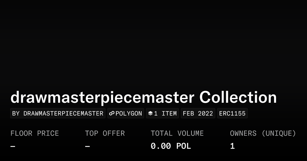 drawmasterpiecemaster Collection - Collection | OpenSea