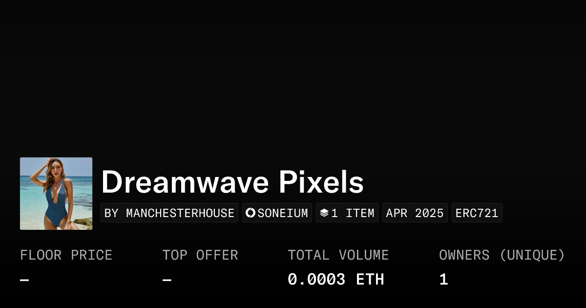 Dreamwave Pixels - Collection | OpenSea