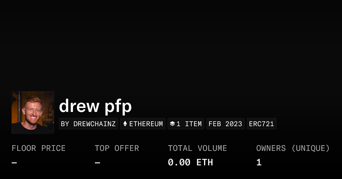 drew pfp - Collection | OpenSea