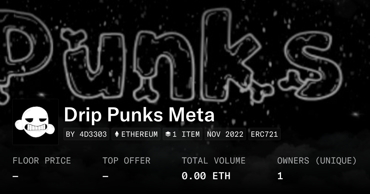 Drip Punks Meta - Collection | OpenSea
