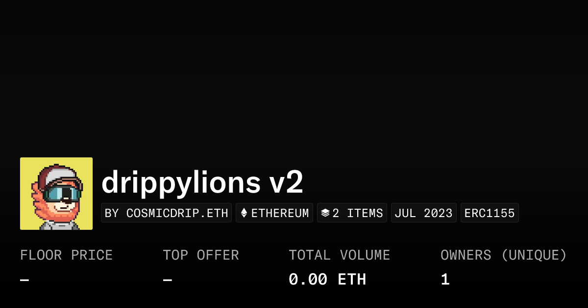 drippylions v2 - Collection | OpenSea