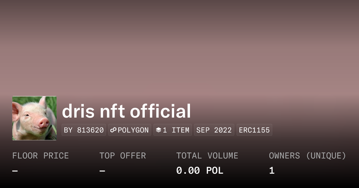 dris nft official - Collection | OpenSea