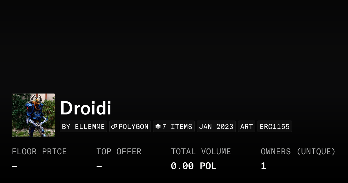 Droidi - Collection | OpenSea