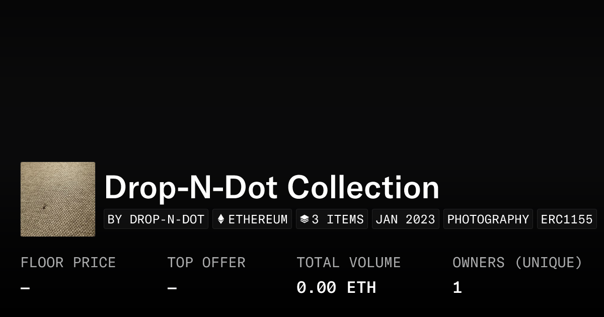 Drop-N-Dot Collection - Collection | OpenSea