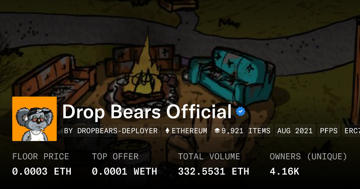 Drop Bears Official - Collection | OpenSea