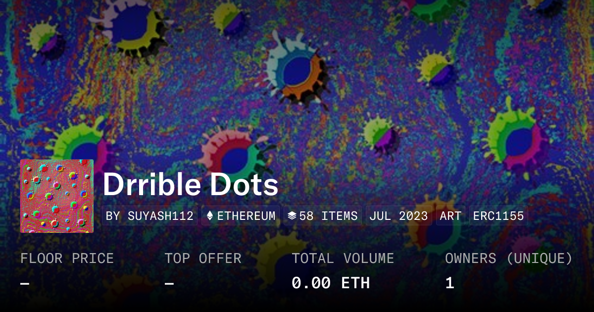 Drrible Dots - Collection | OpenSea