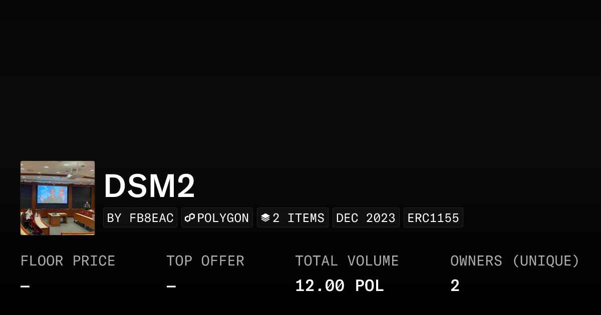 DSM2 - Collection | OpenSea