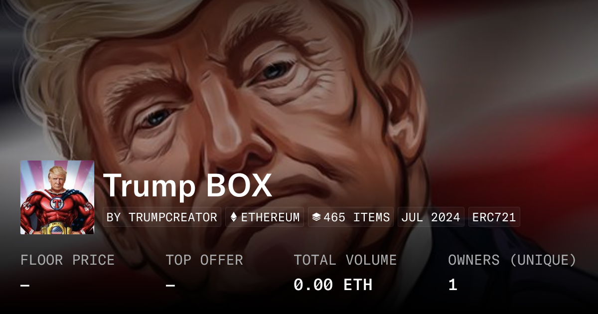 Trump BOX - Collection | OpenSea