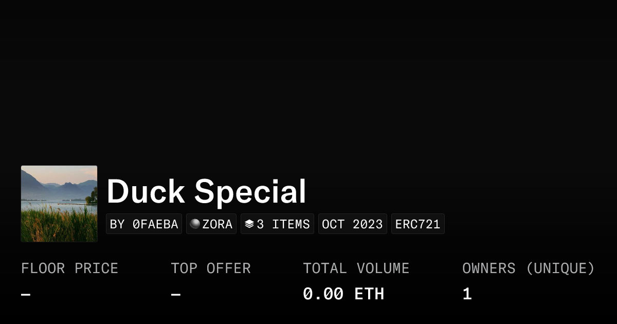 Duck Special - Collection | OpenSea